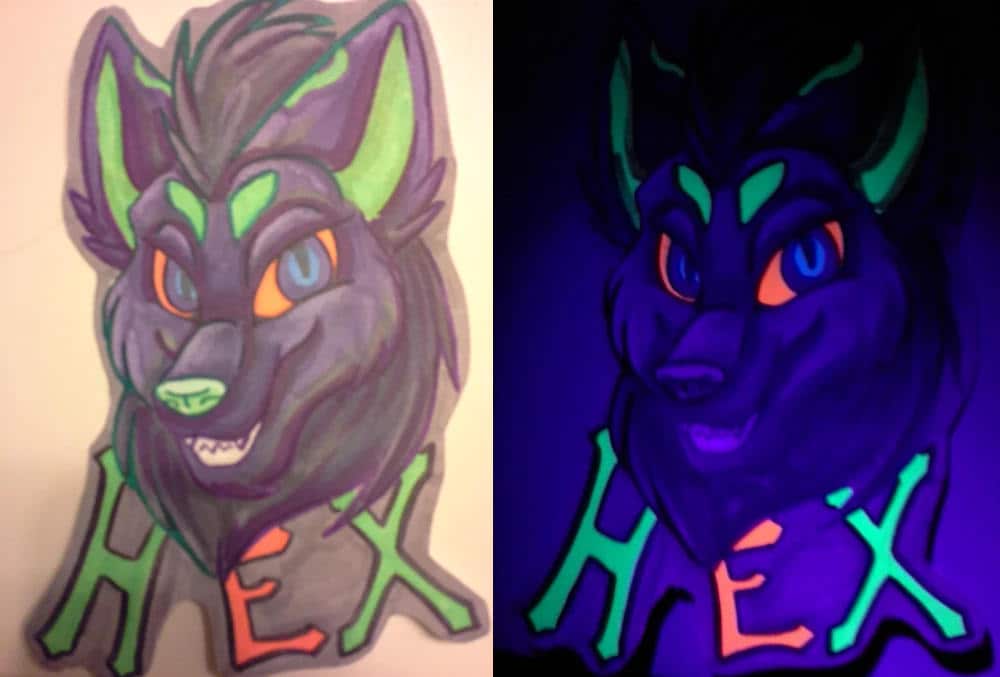 Furry UV Blacklight Fluorescent Glow Glitter Metallic Special | Etsy