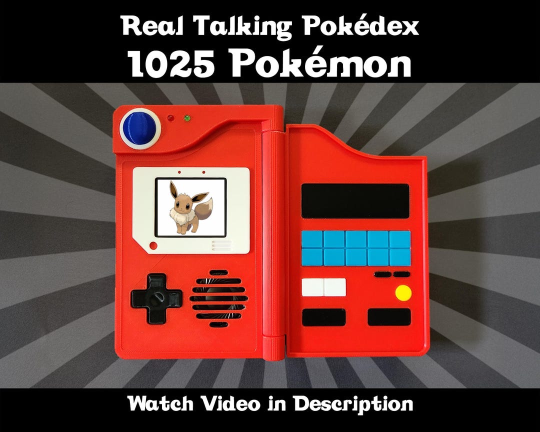 Pokédex - Fully Functional Electronic Talking - Scan for Pokémon - Etsy
