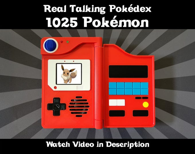 Pokédex - Fully Functional Electronic Talking - Scan for Pokémon - Etsy