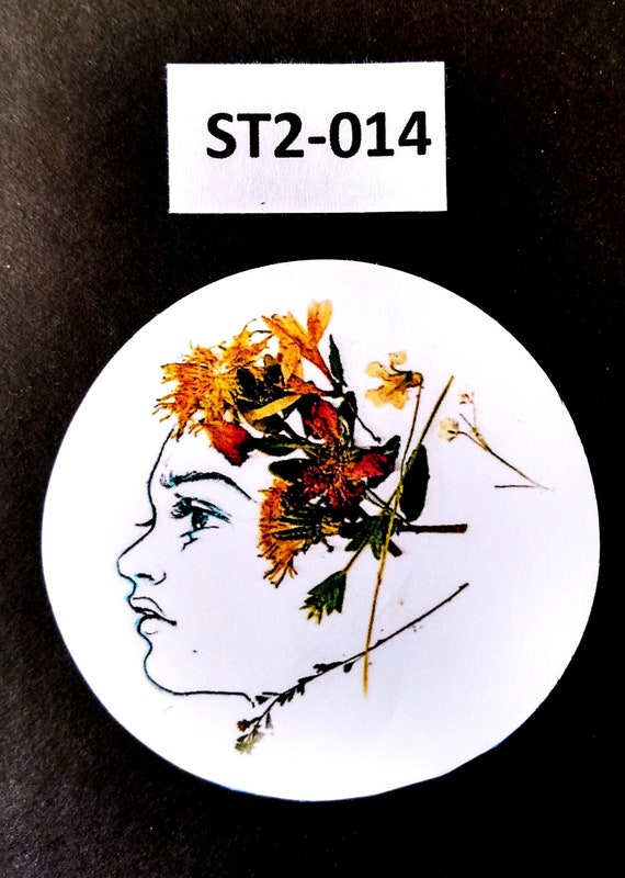 Flowers in Her Hair Medium Sticker - Etsy