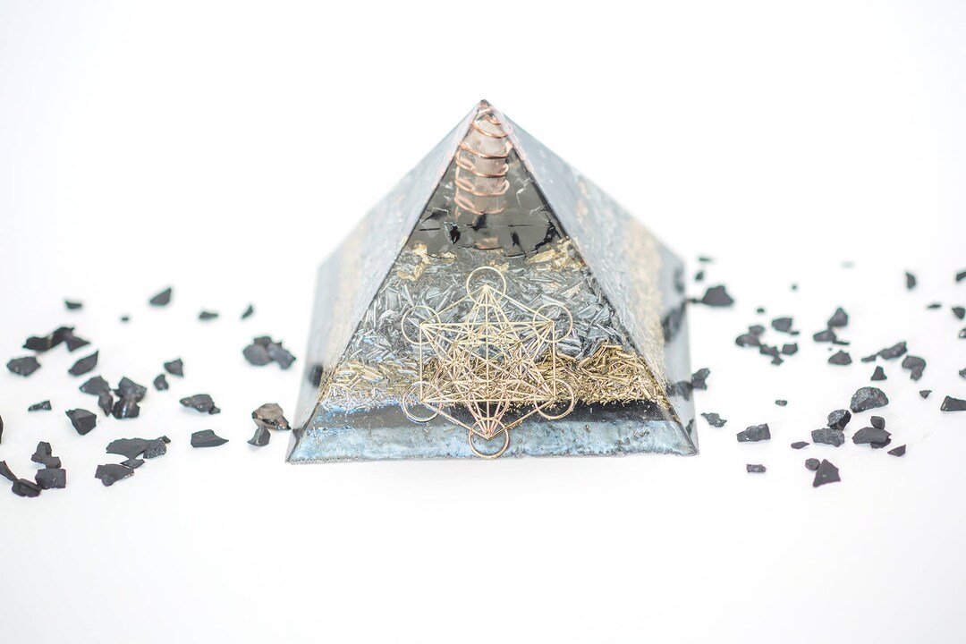 Large Orgonite® Pyramid Metatron Orgonite®series With Shungite - Etsy