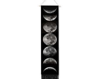Moon Phase Sacred Geometry Moth Wall Decor Hanging Banner - Etsy