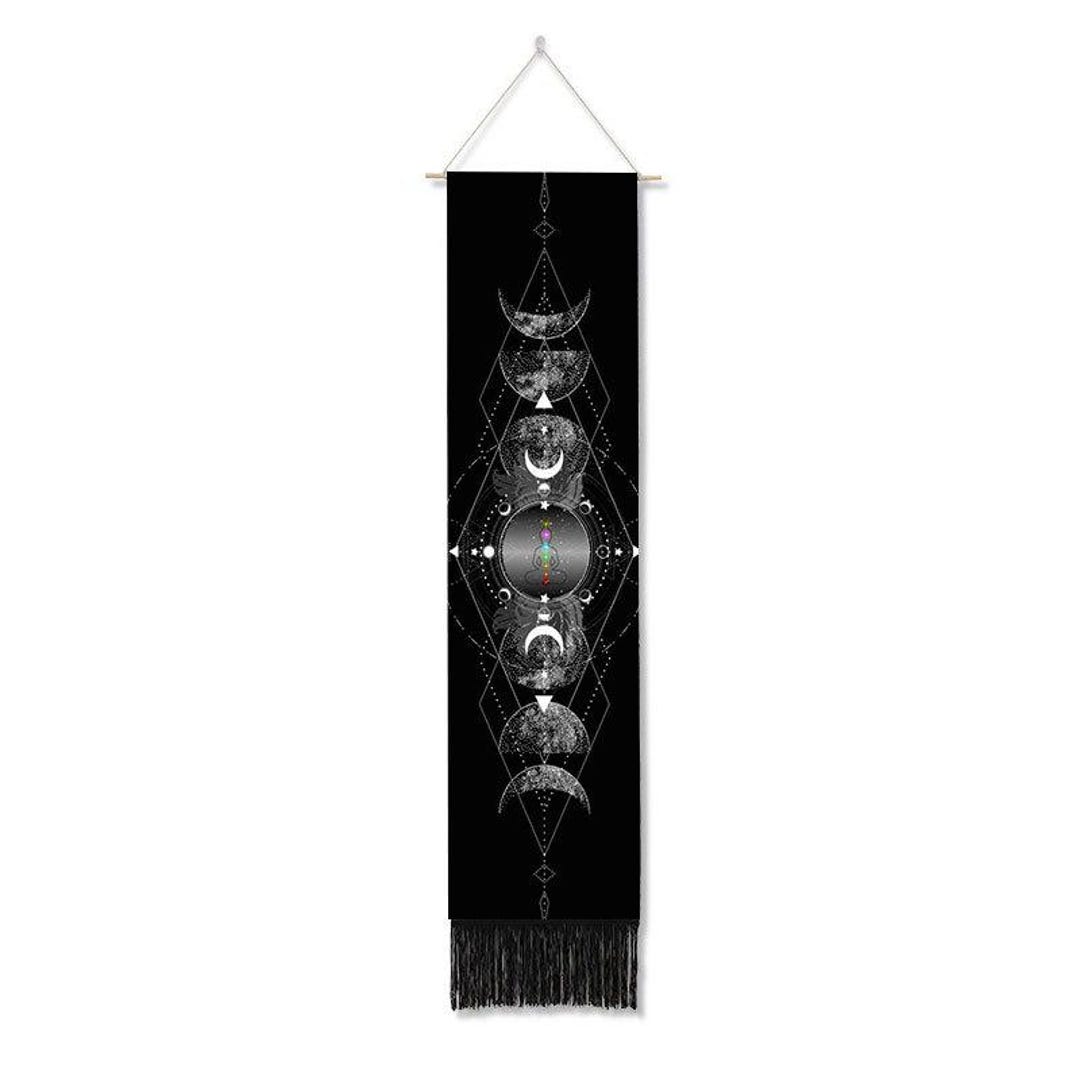 Moon Phase Sacred Geometry 7 Chakra Meditation Wall Decor Hanging ...