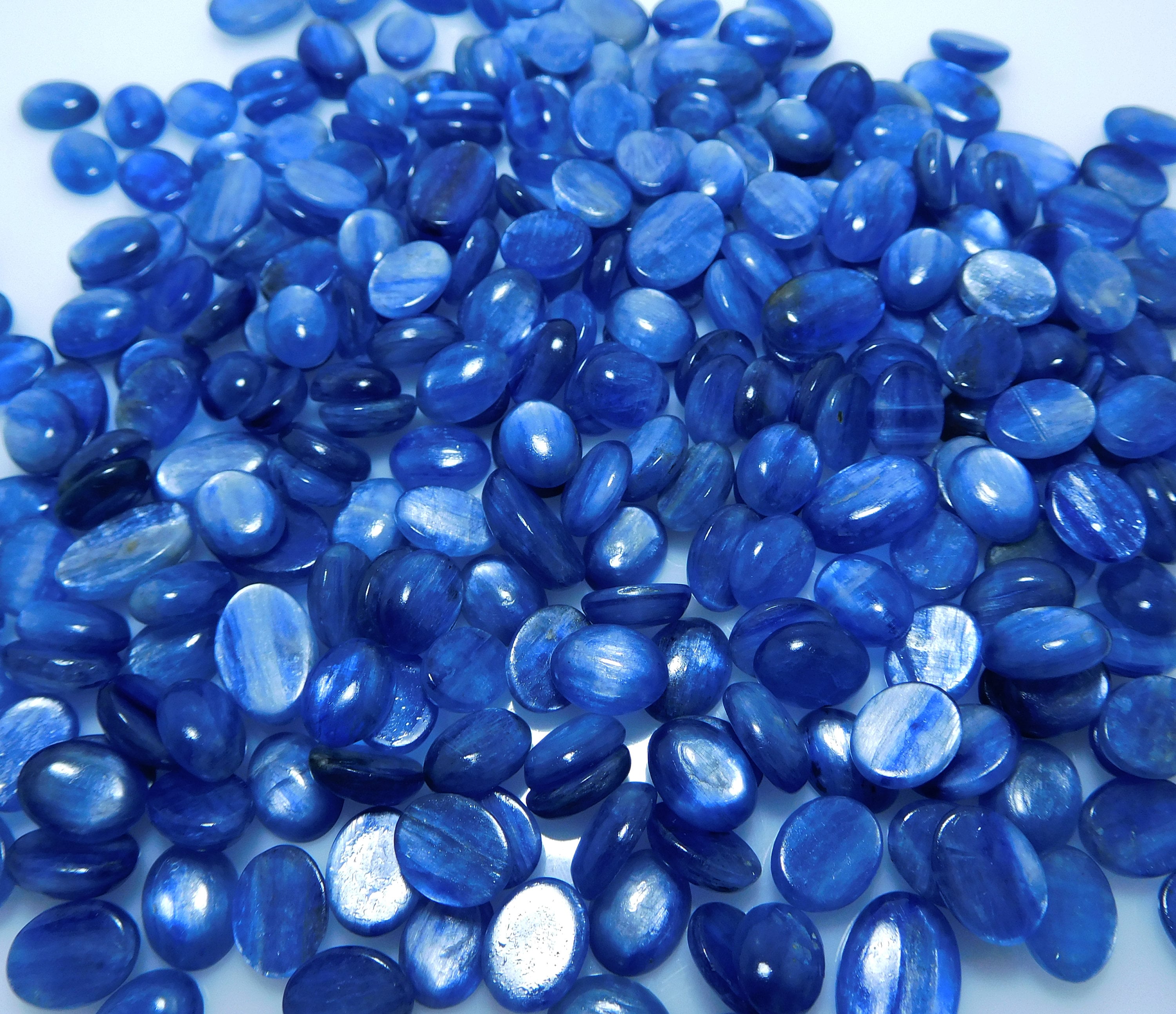 Cabs Kyanite Stone Natural Oval Kyanite Gemstone Cabochon / - Etsy