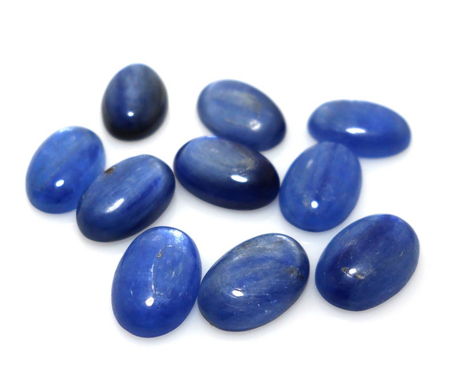 Cabs Kyanite Stone Natural Oval Kyanite Gemstone Cabochon / - Etsy