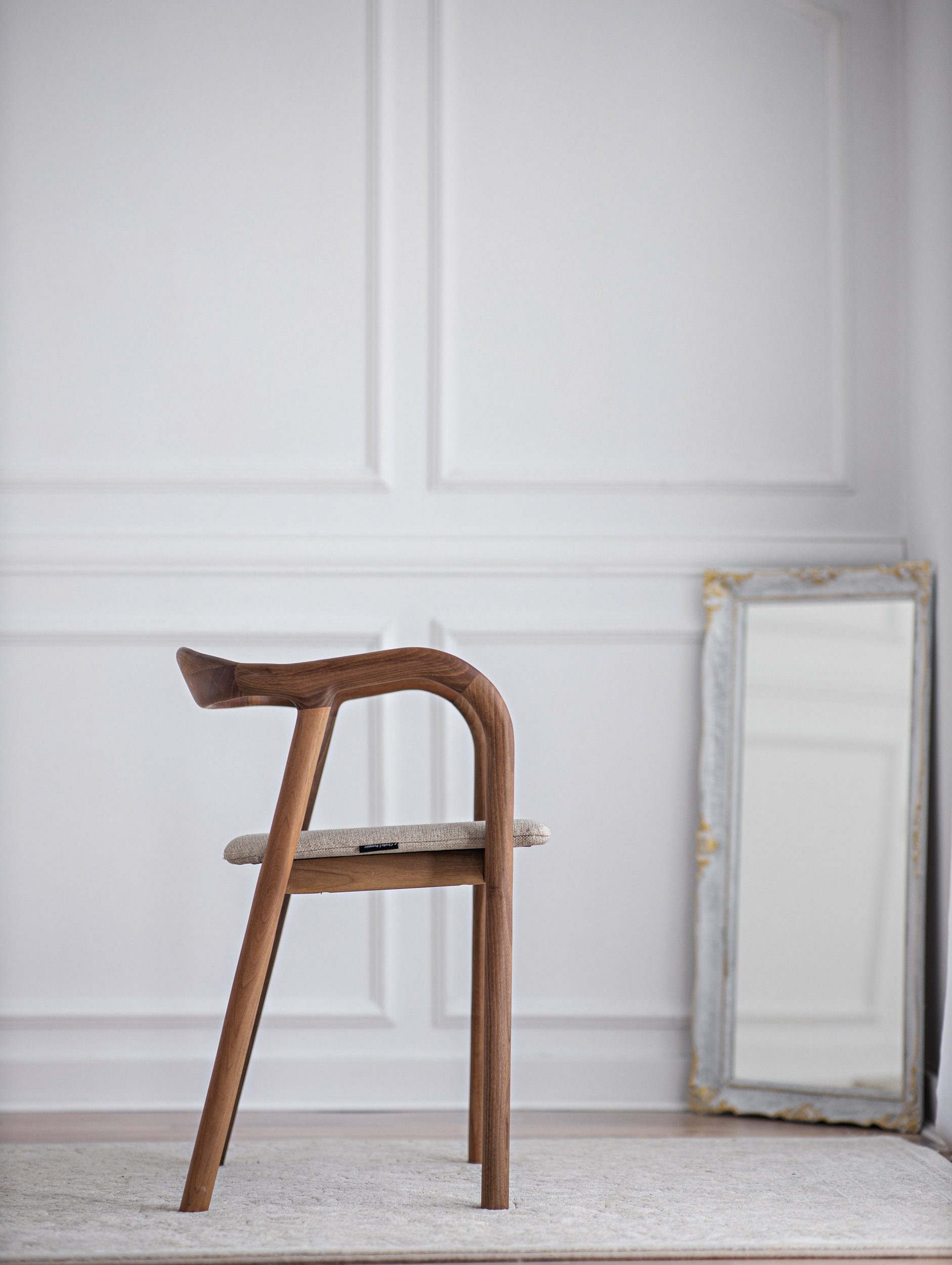 Mosso Chair Walnut - Etsy UK