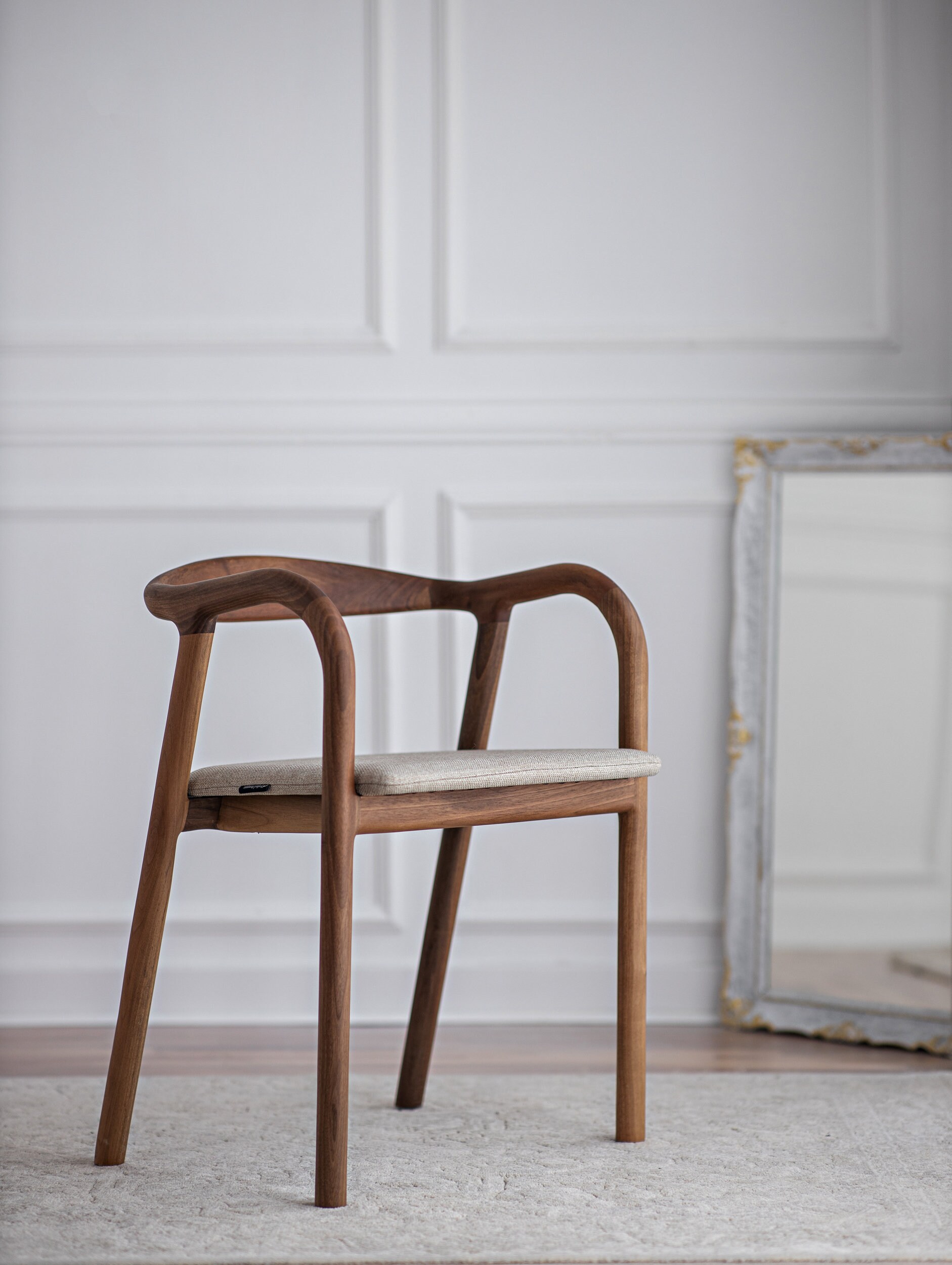 Mosso Chair Walnut - Etsy UK
