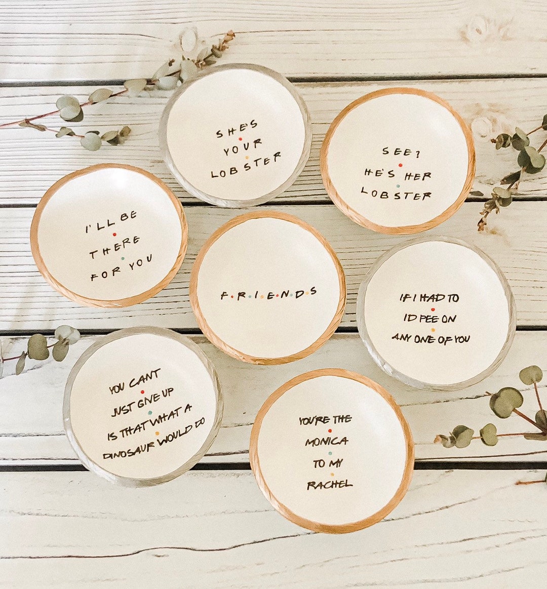 FRIENDS TV Iconic Quotes Ring Dish / Friends Gift / Bridesmaid Jewelry ...