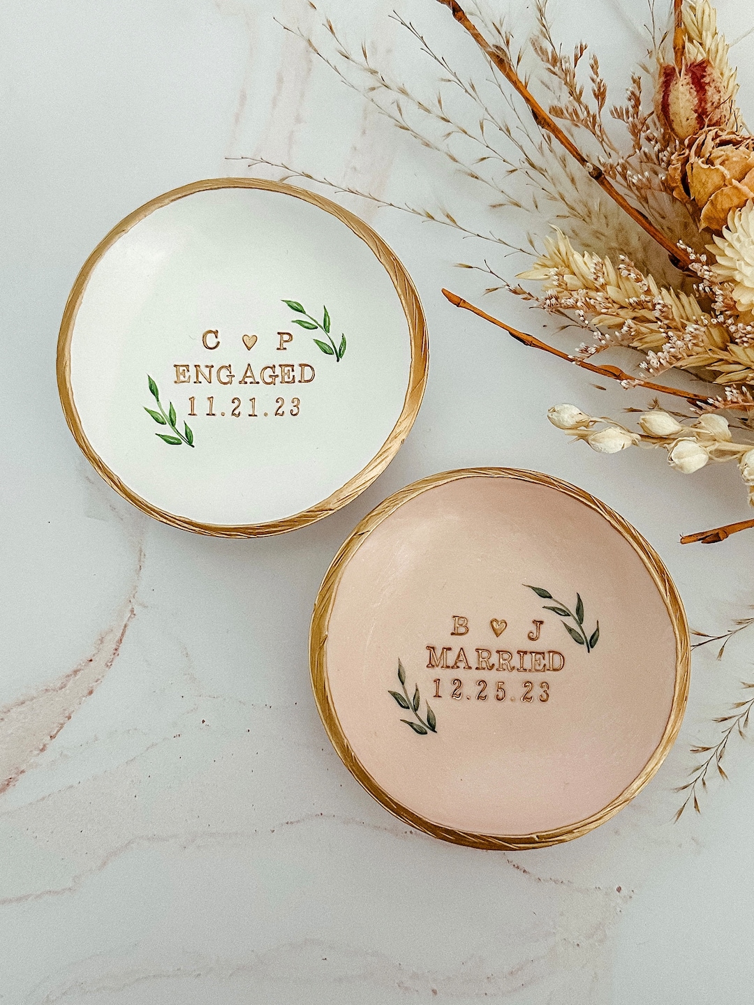 Personalized Jewelry Dish / Personalized Gift for Bride and Groom ...