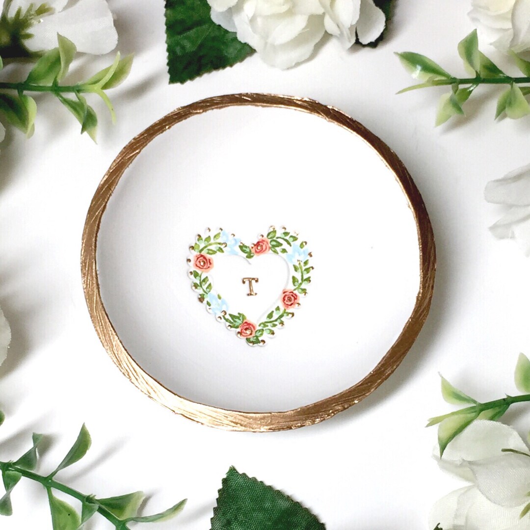 Monogram Ring Dish / Personalized Ring Dish / Personalized Jewelry Dish ...