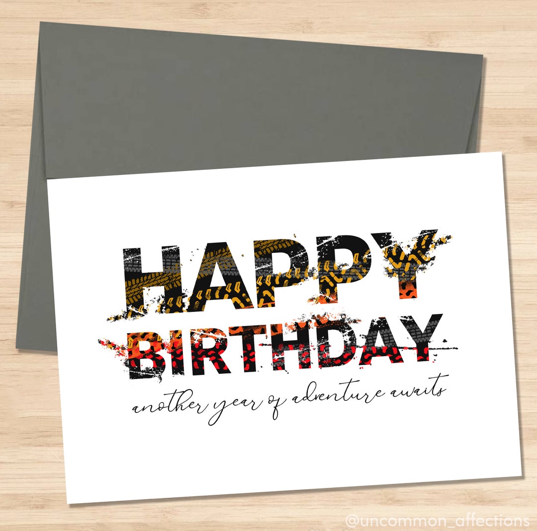 Birthday Card Off-road Happy Birthday Sxs Card UTV Card - Etsy