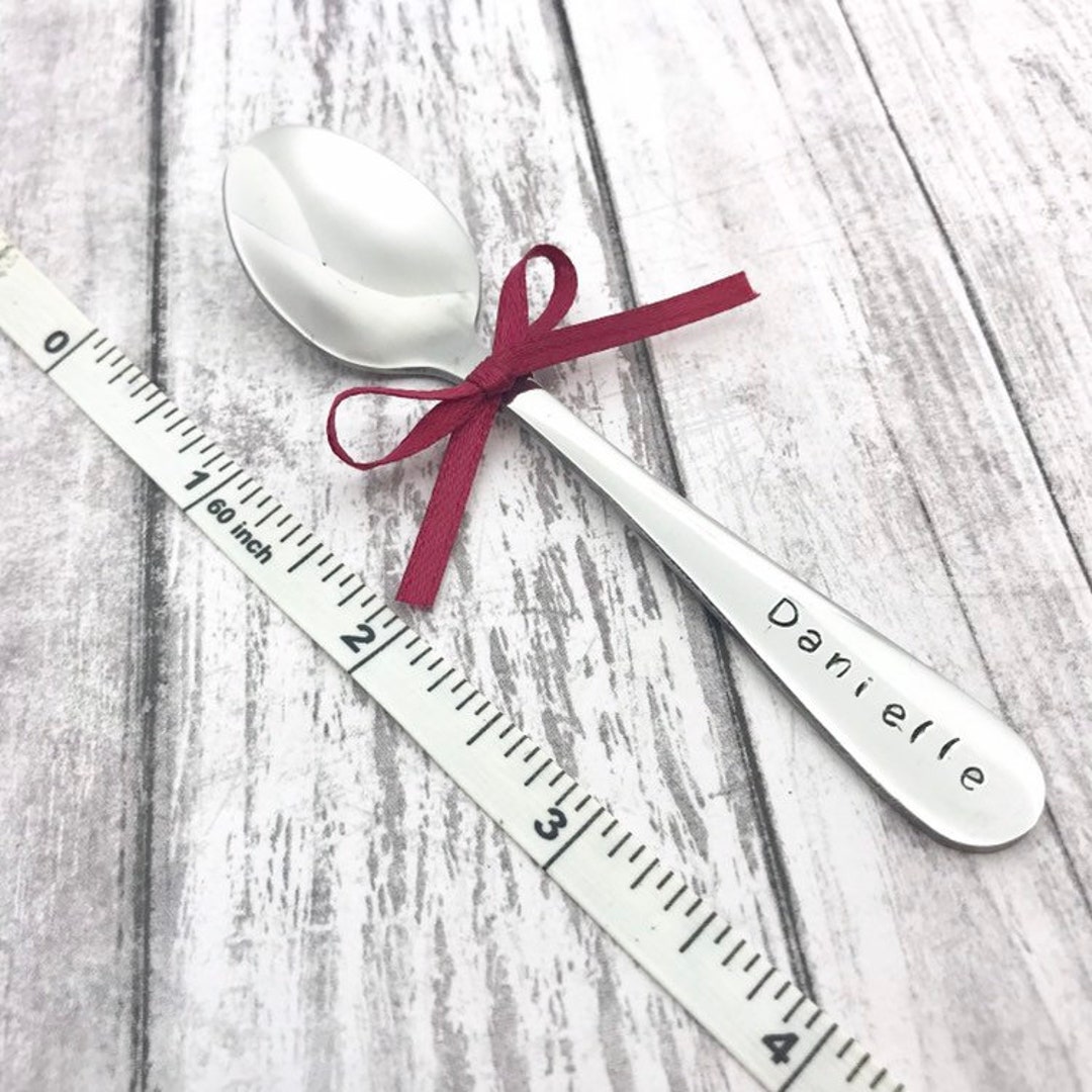 Personalized Hand Stamped Mini Spoon: Custom Name Gift - Etsy