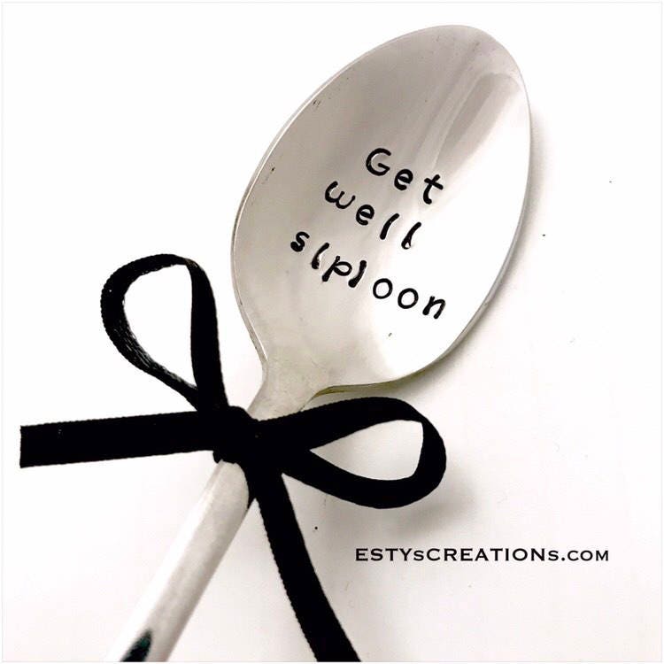 Get Well Spoon Get Well Spoon Get Well Soon Hand | Etsy