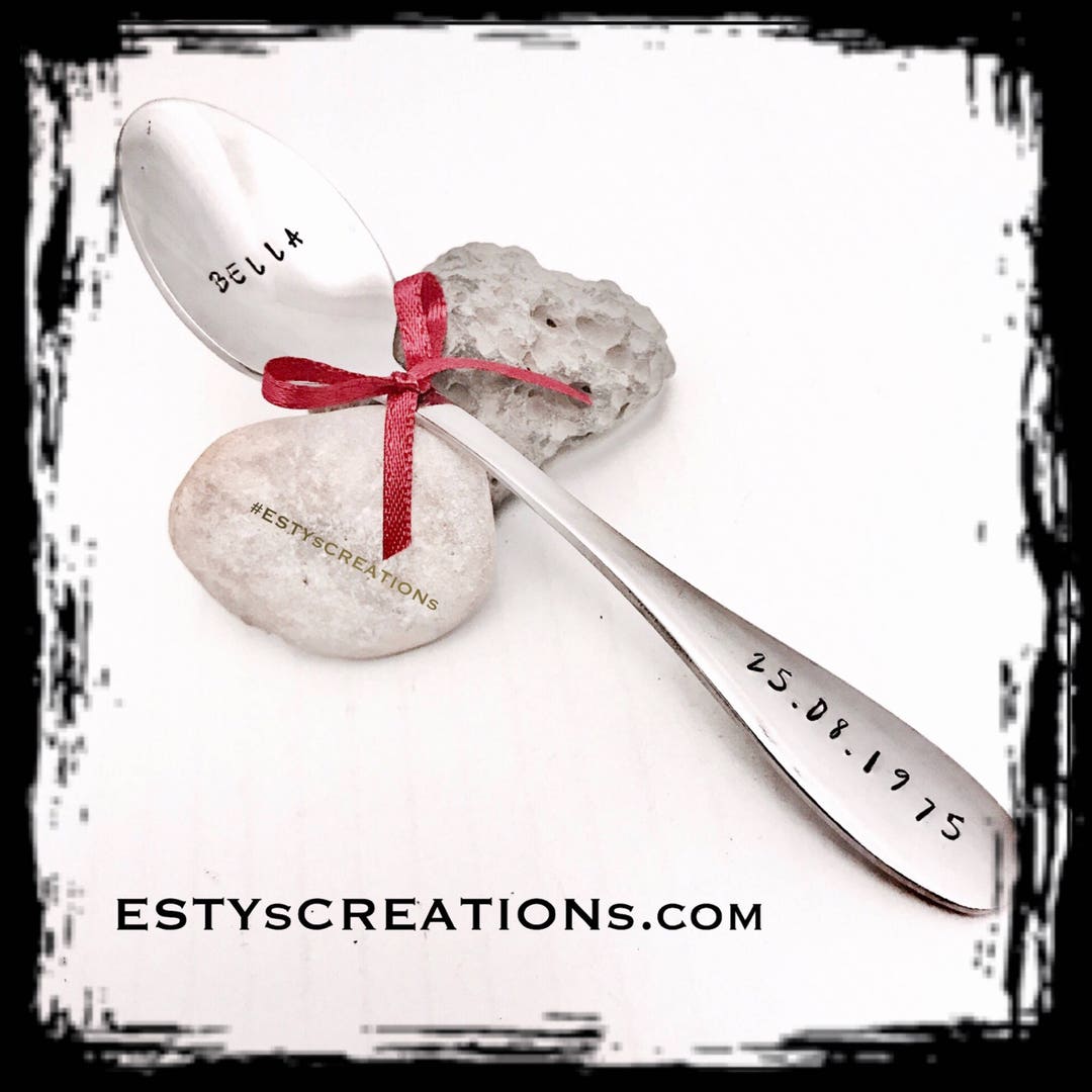 Personalized Hand Stamped Birthday Spoons - Name Spoons - the Perfect ...