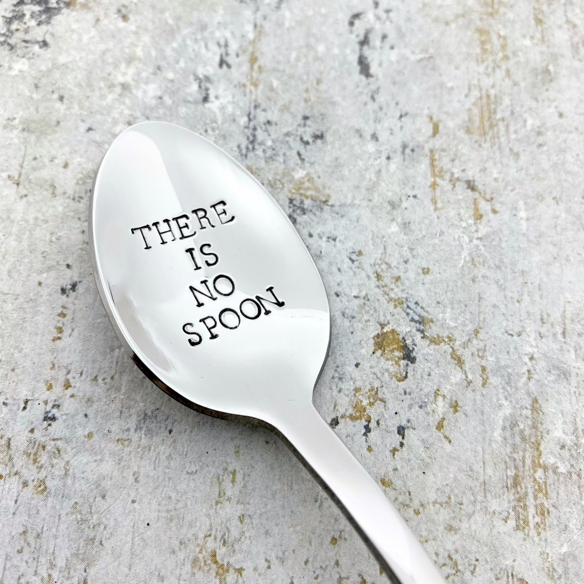 There is No Spoon Hand Stamped Matrix Lovers Spoon. the Spoon | Etsy