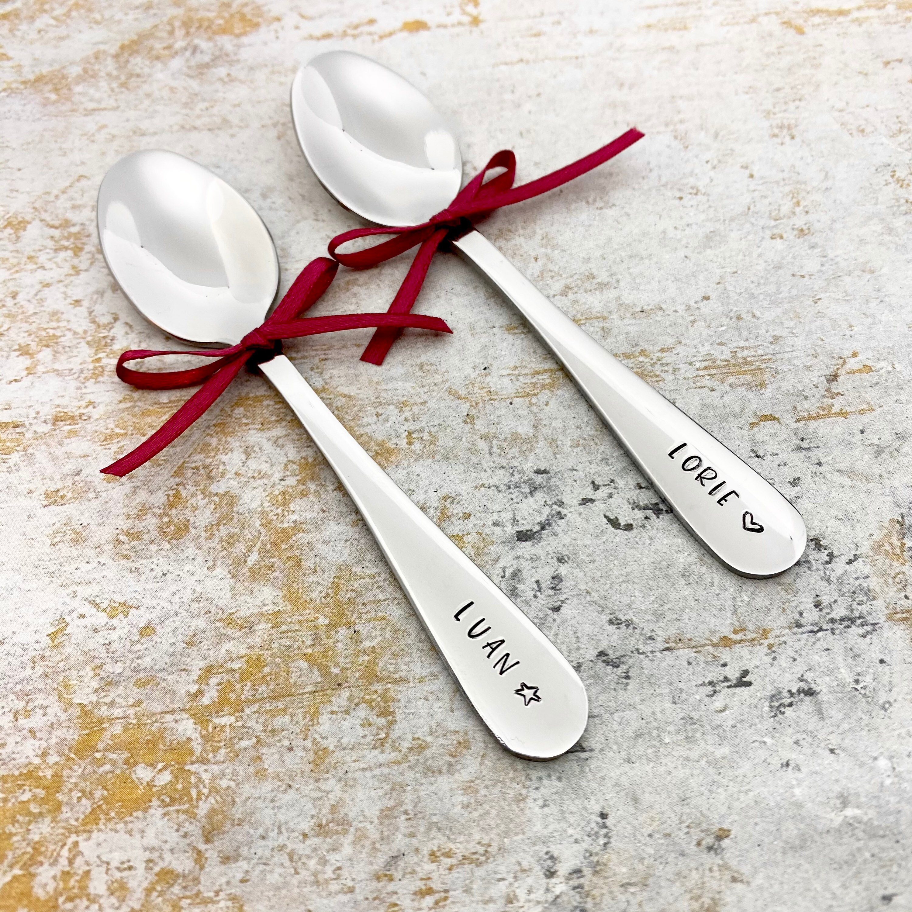 Personalized little spoon hand stamped name spoon Graduation | Etsy