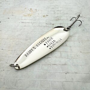 Daddy's Keepers Personalized Fishing Lure With Kids Names • Best Dad ...