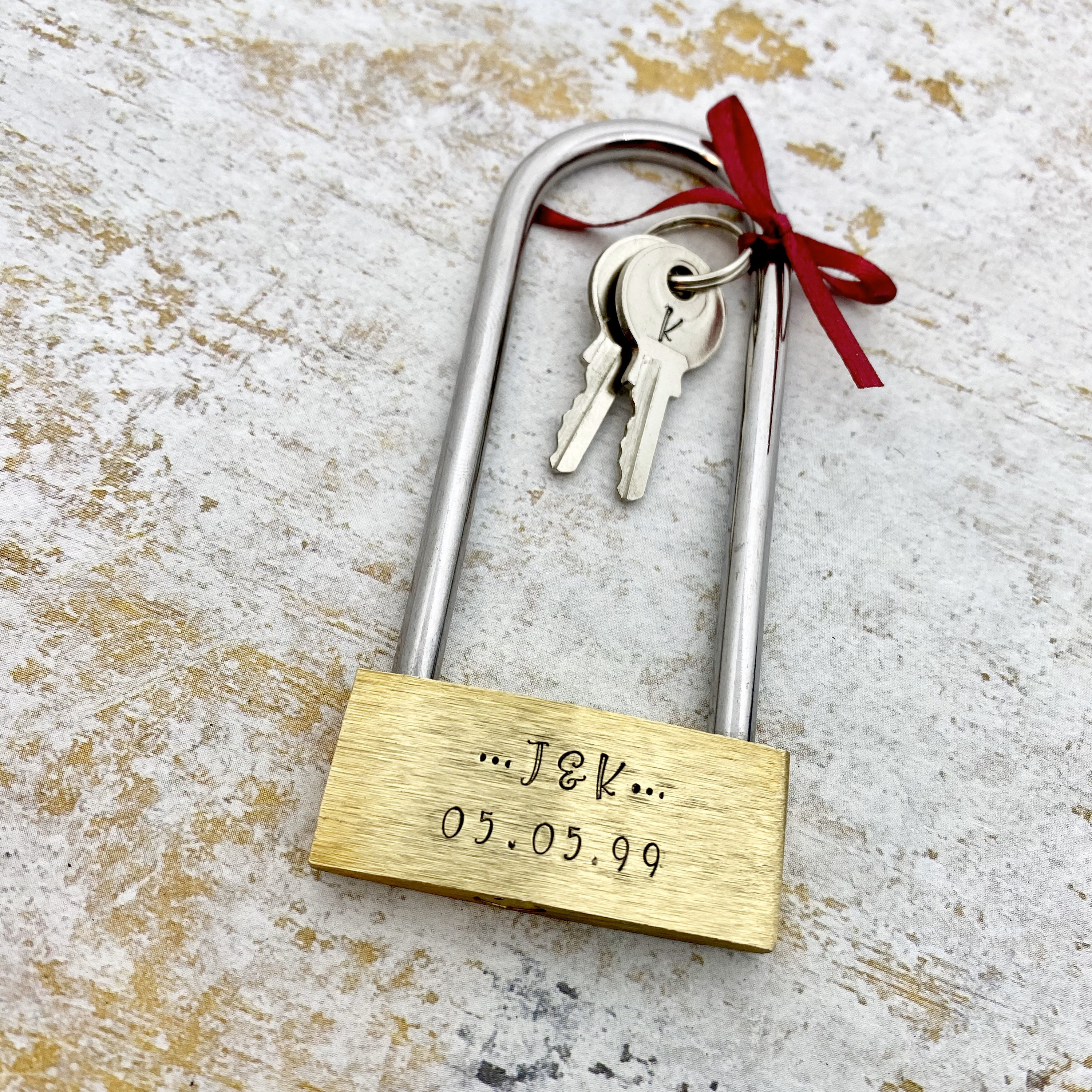 Personalized Love Lock With a Long Shackle Boyfriend Gift - Etsy
