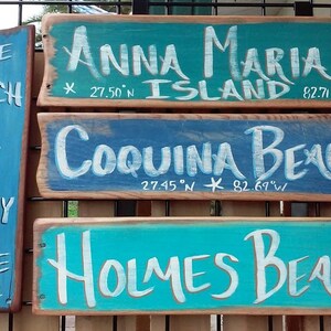 Distressed Custom Beach Sign Made to Order, Beach Décor, Personalized ...
