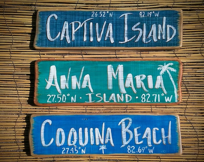 Distressed Custom Beach Sign Made to Order, Beach Décor, Personalized ...