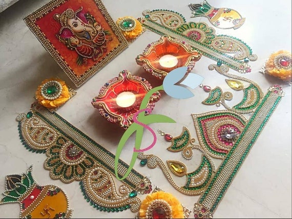 Kalash Design Rangoli
