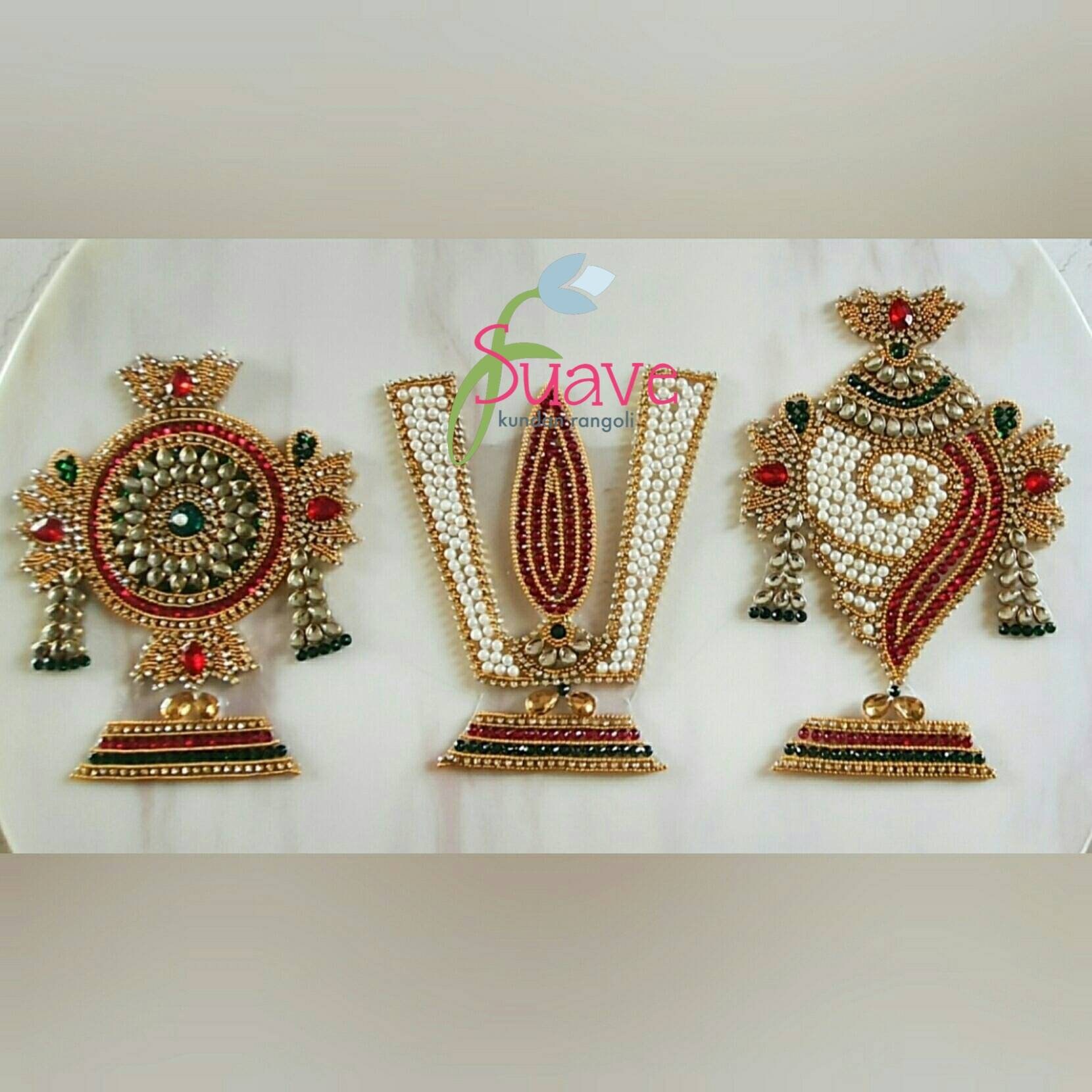 Shanku Chakra and Naman Symbols Balaji - Etsy