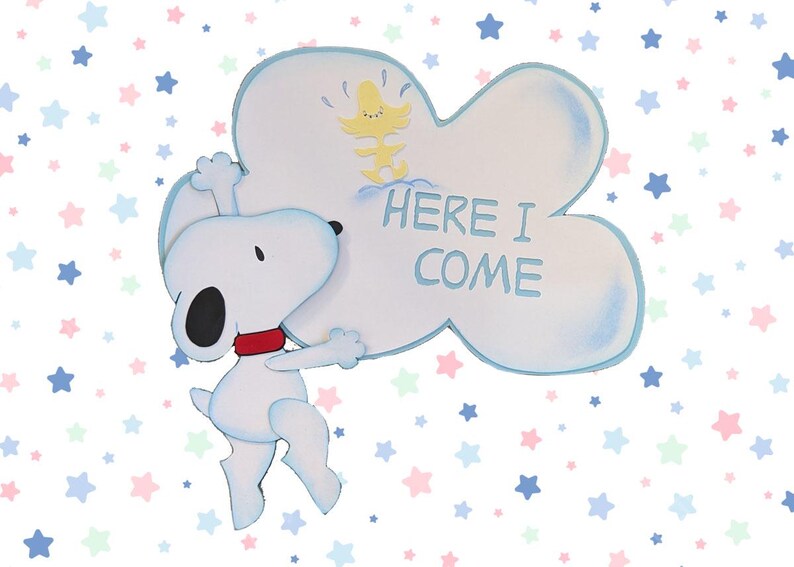 Baby Snoopy Baby Shower Decorations Woodstock & Snoopy Clouds - Etsy
