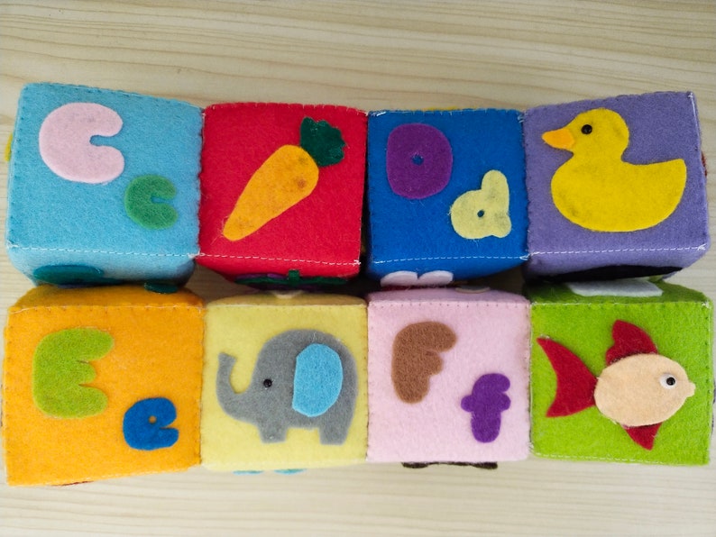PDF Pattern and Tutorial Felt Alphabet Cube - Etsy