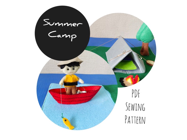 Felt Doll Summer Camp Tent: PDF Pattern & Tutorial - Etsy