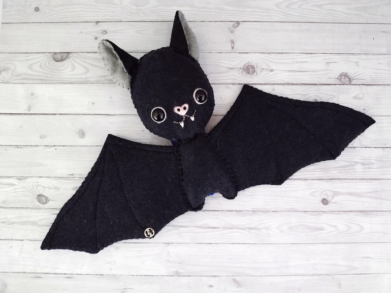 Bat Felt Doll PDF Pattern and Tutorial - Etsy