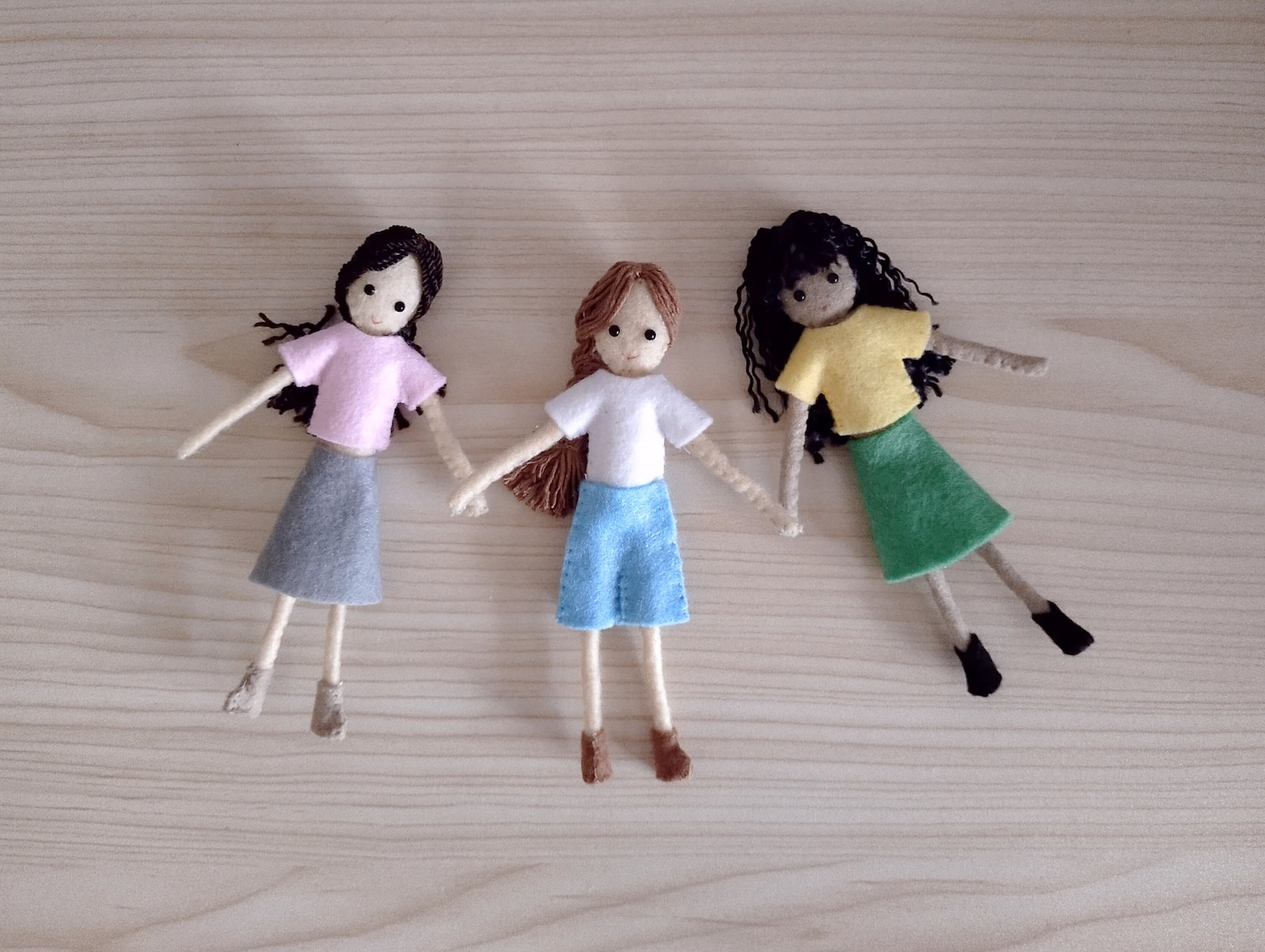 Felt Doll PDF Pattern and Tutorial Felt Wire Doll With - Etsy