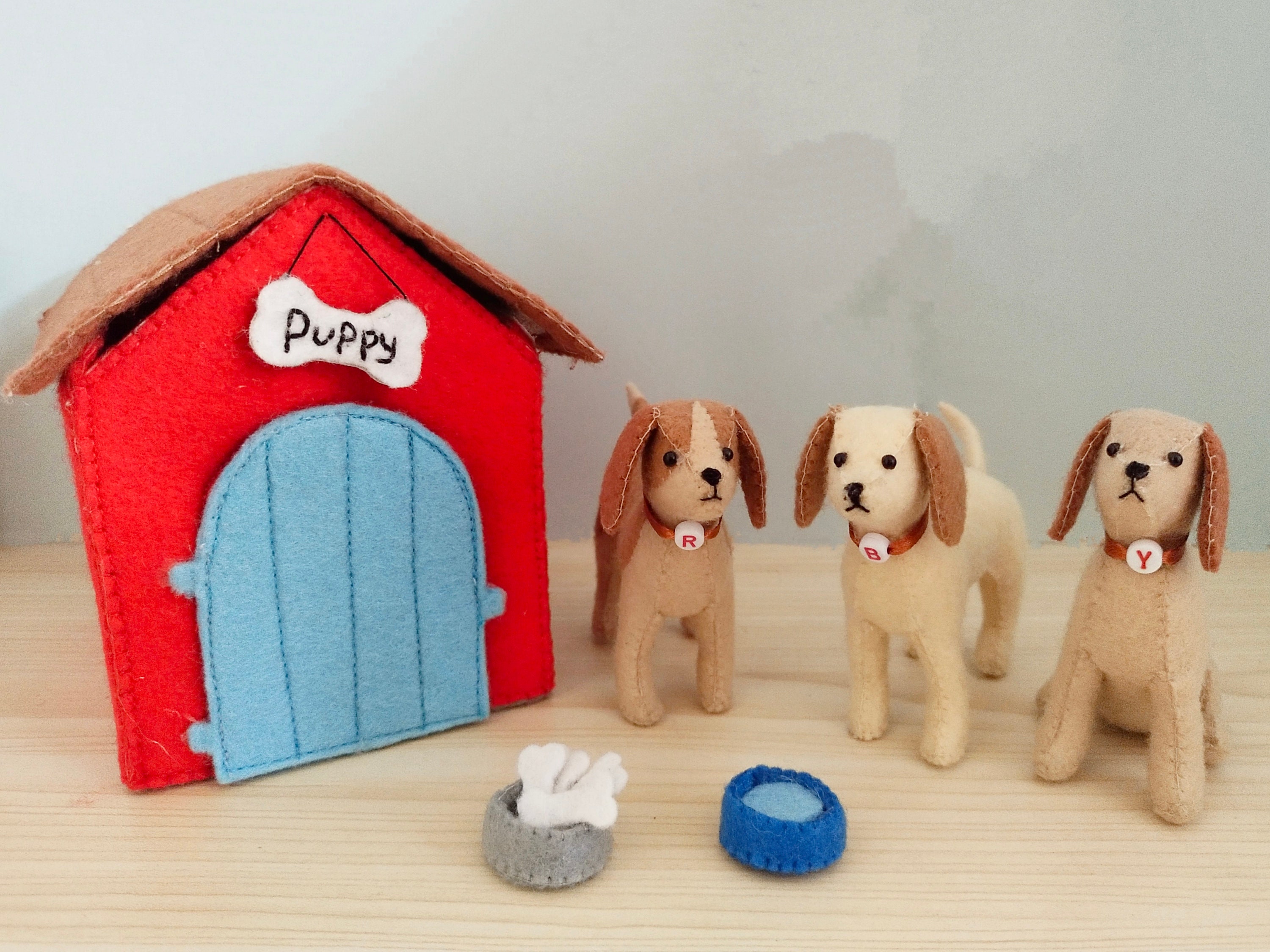 Puppies and Dog House PDF Pattern and Tutotial - Etsy