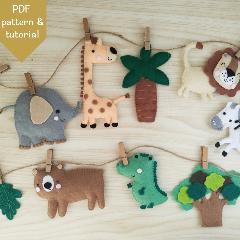 Animal Party Garland - Etsy