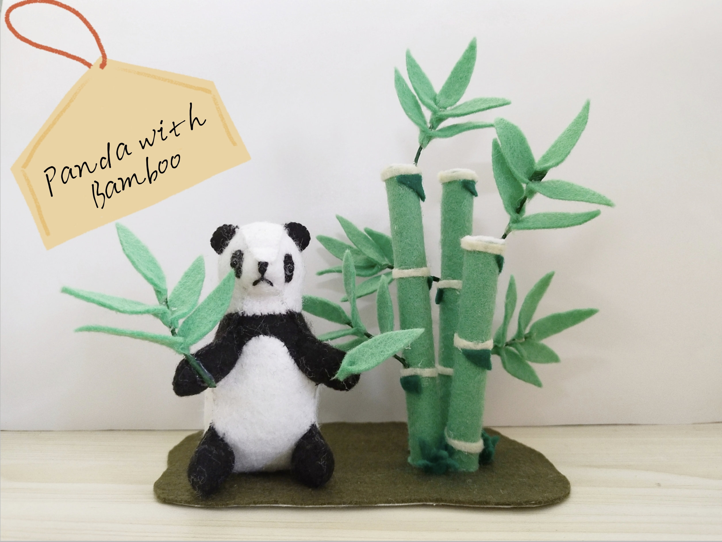Panda With Bamboo PDF Pattern and Tutorial - Etsy