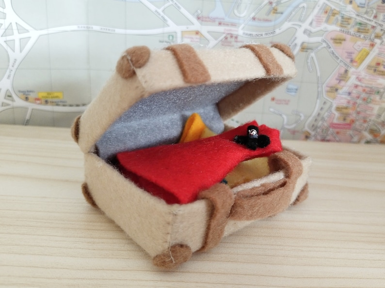 Felt Doll, PDF Pattern and Tutorial Travel Felt Doll With Clothes and ...
