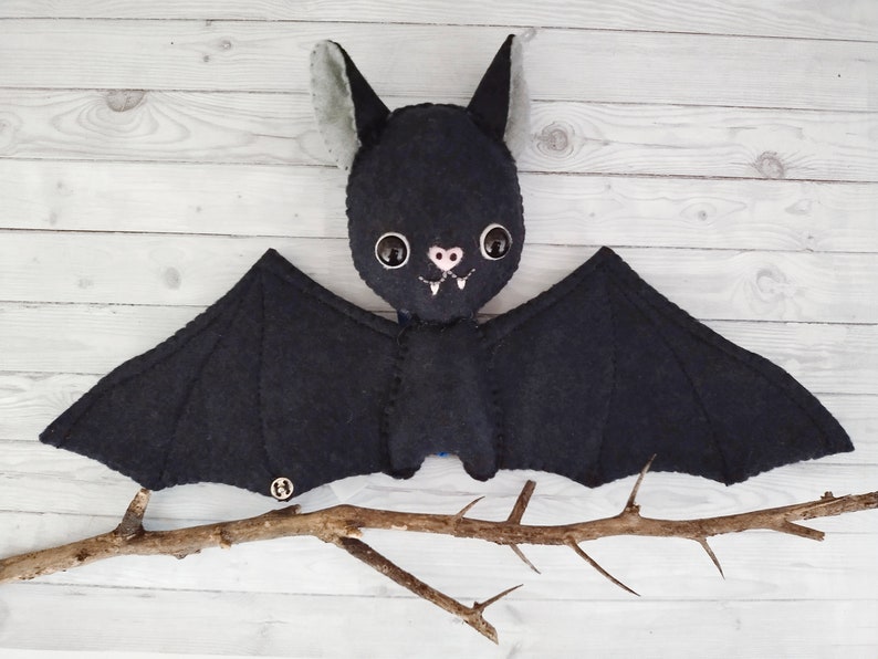 Bat Felt Doll PDF Pattern and Tutorial - Etsy
