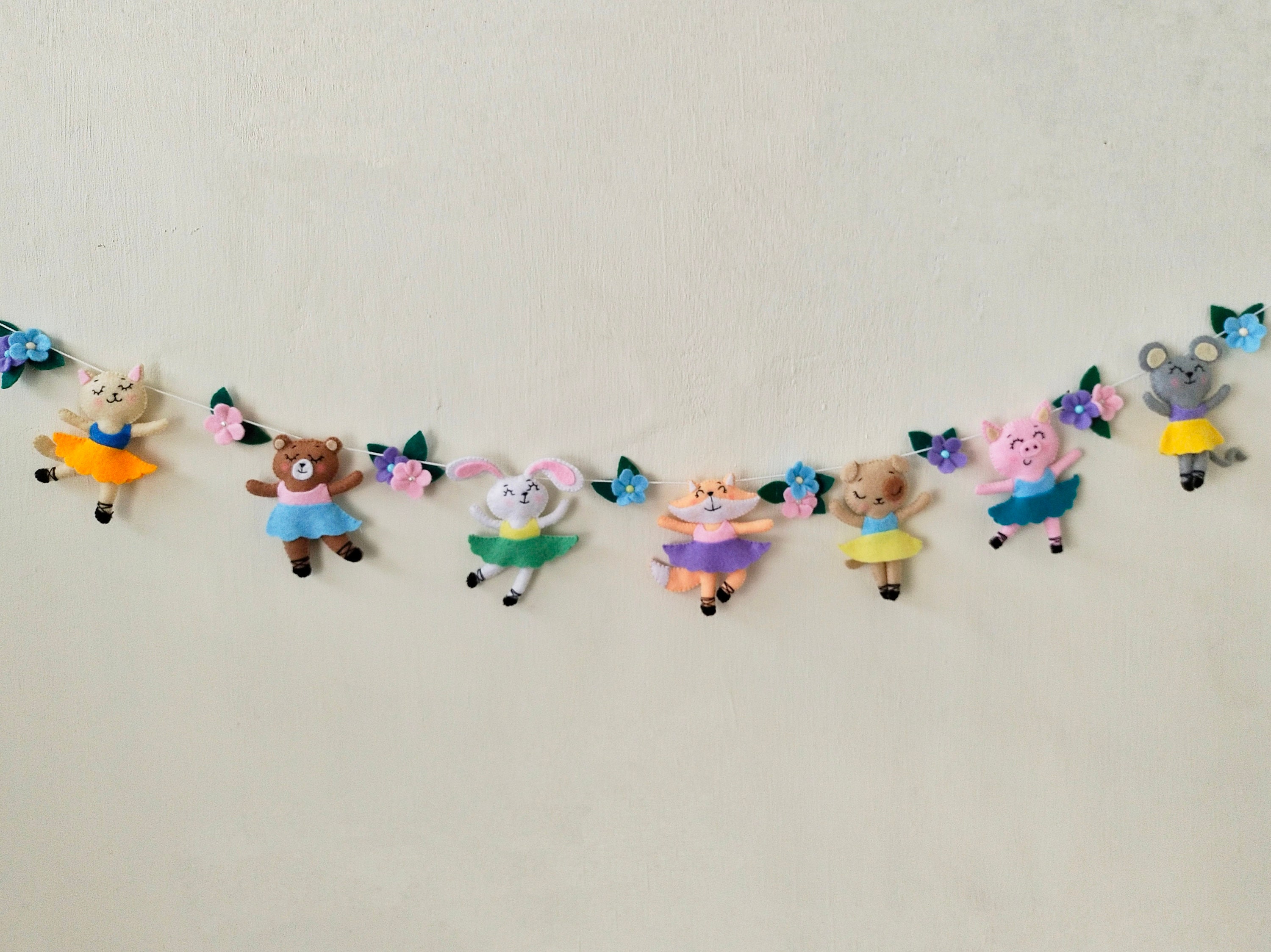 Ballerina Animals Garland PDF Pattern and Tutorial - Etsy