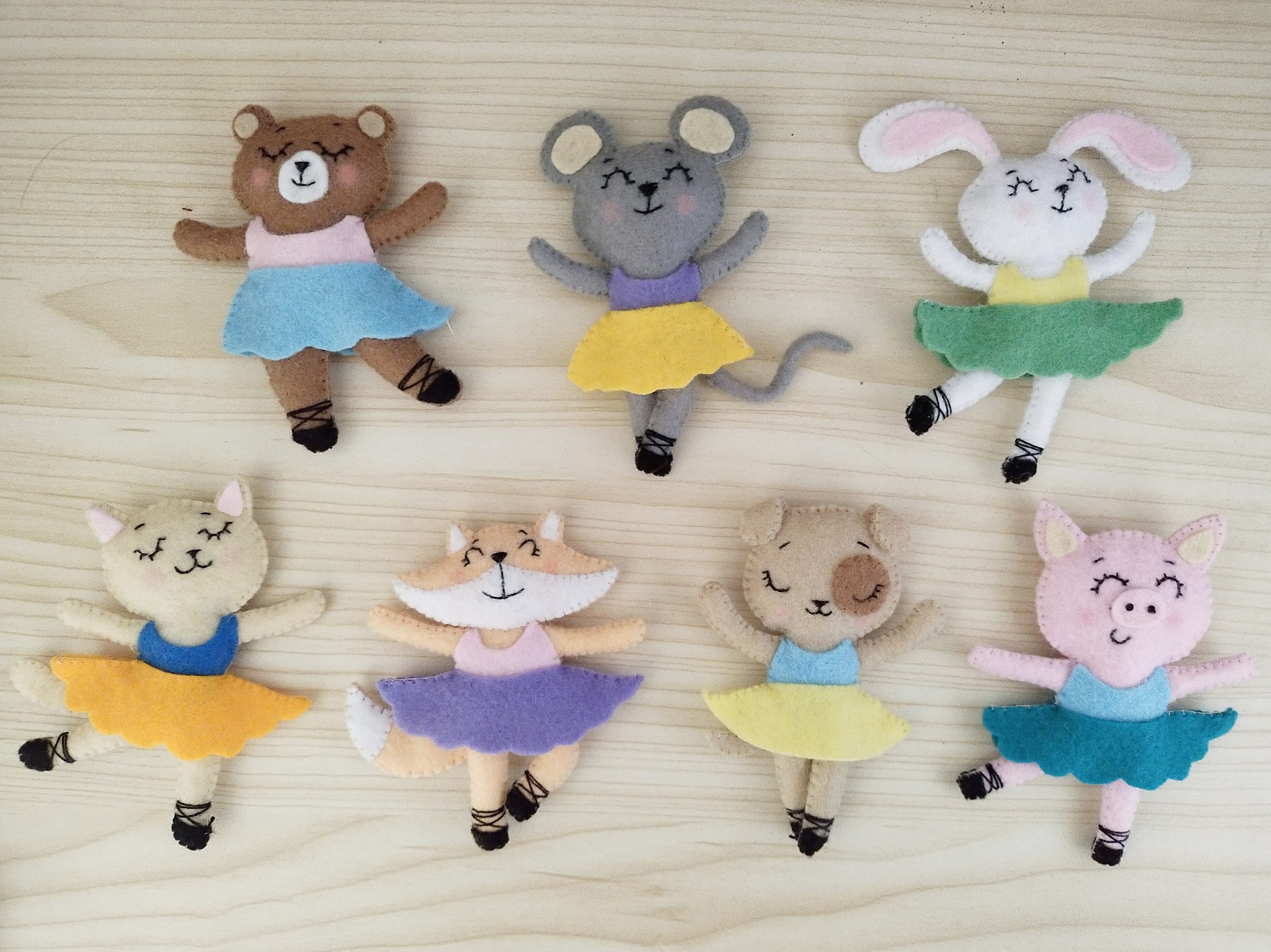 Ballerina Animals Garland PDF Pattern and Tutorial - Etsy
