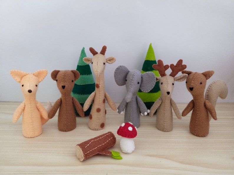 Woodland Animals Felt PDF Pattern and Tutorial - Etsy