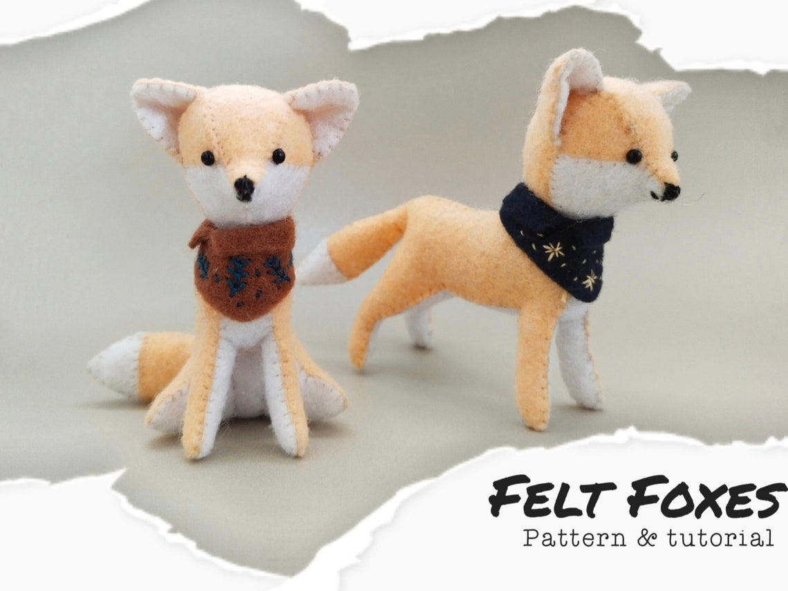 Felt Fox Sewing Pattern: PDF Tutorial - Etsy Canada