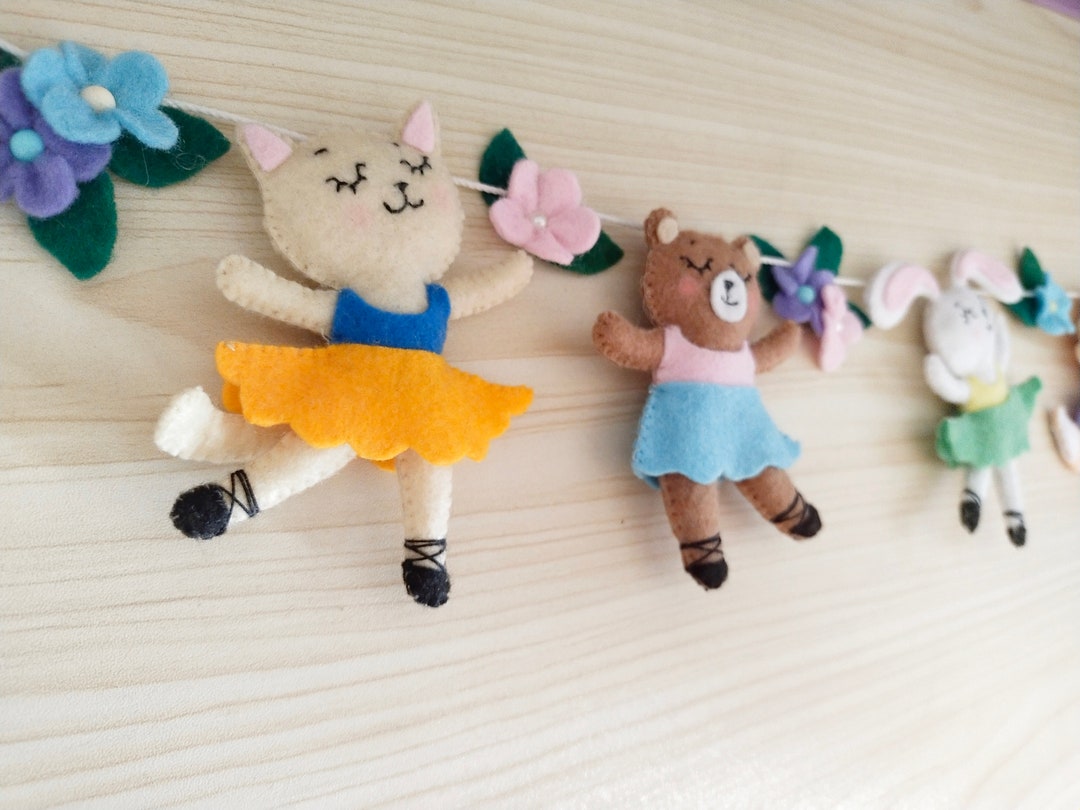 Ballerina Animals Garland PDF Pattern and Tutorial - Etsy