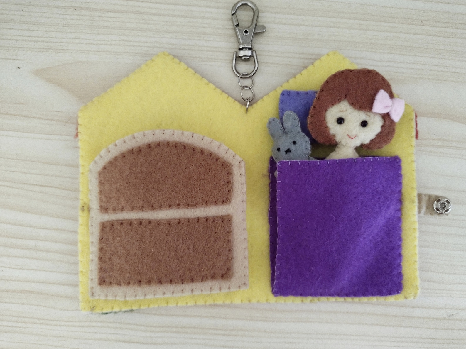 Tiny Felt Doll With Dollhouse and Clothes PDF Pattern and Tutorial - Etsy