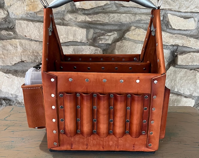 Electrician Leather Tool Bag Tuff-tote Journeyman's Stronghold Tote ...