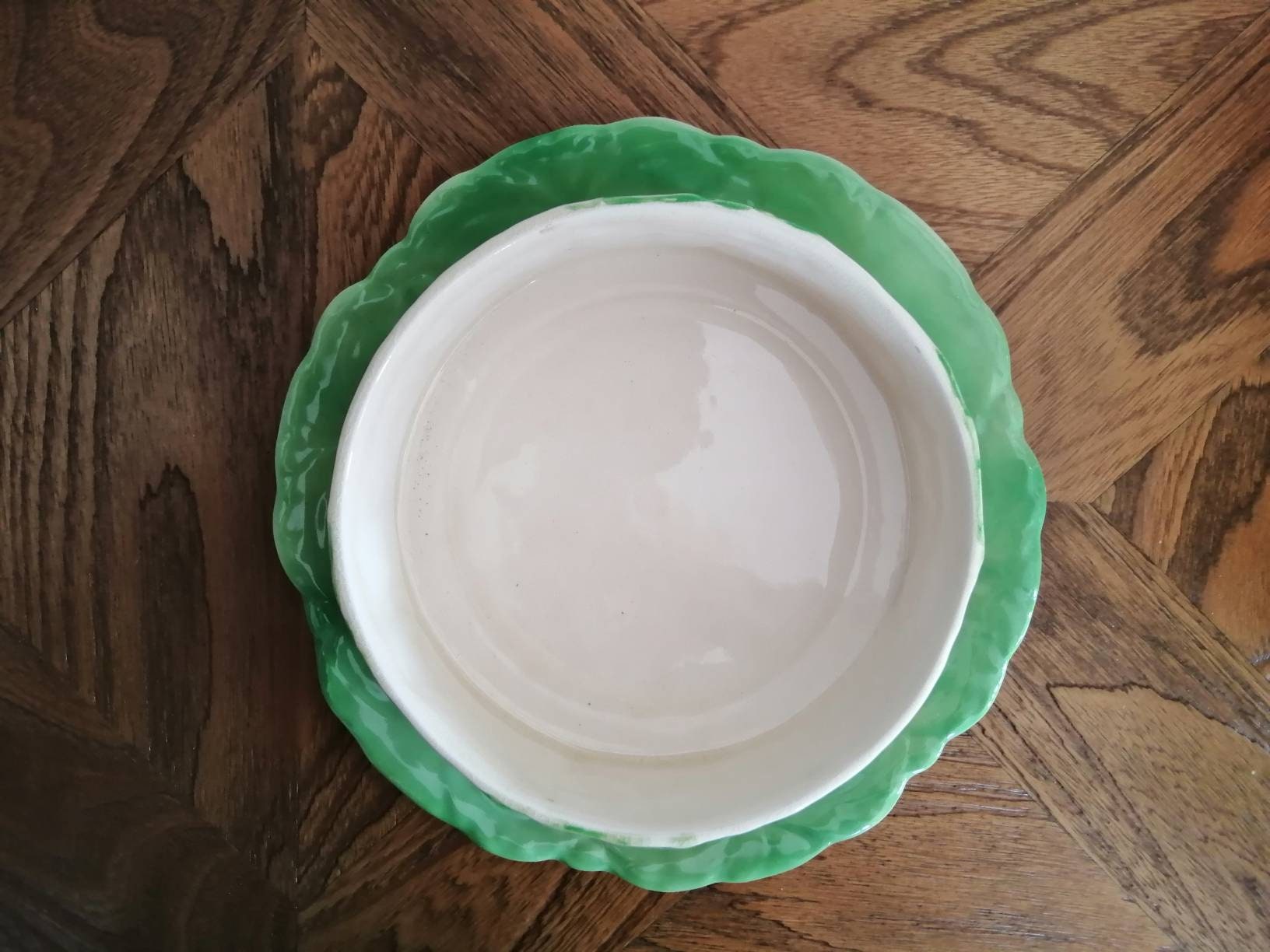Beswick Ware Butter/cheese Dish 1930s Lidded Cottage Style Circular ...