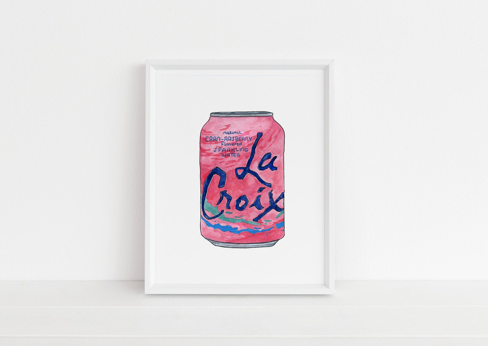Cran-raspberry La Croix Art Print Sparkling Water La Croix - Etsy