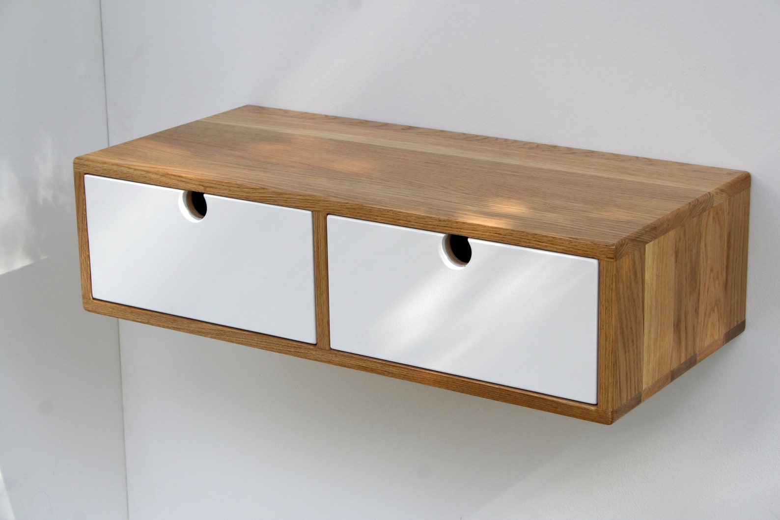 Dressing Table With Drawers / White Oak / Dark Oak - Etsy