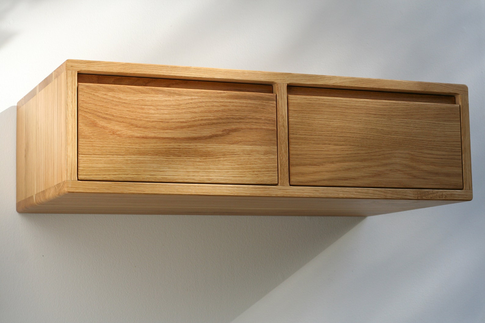 Floating Oak Desk / White Oak / Dark Oak | Etsy