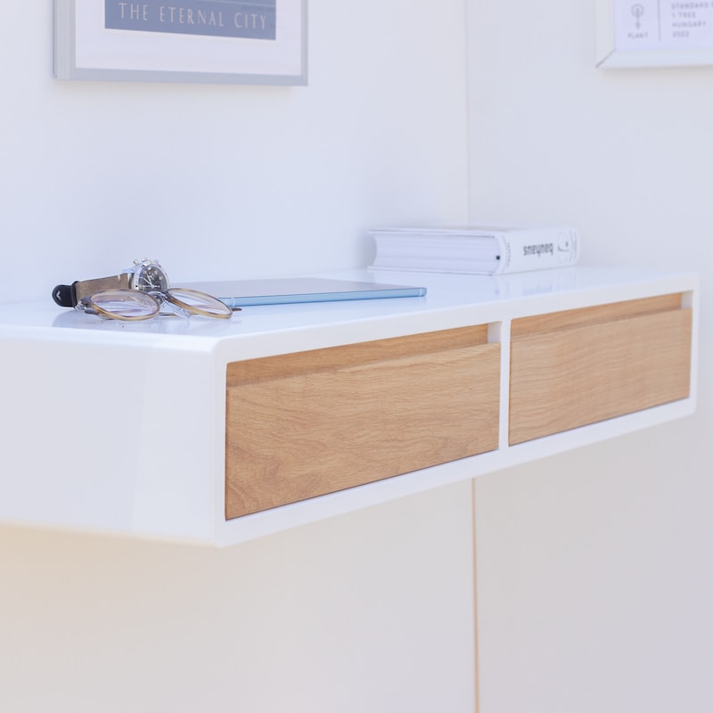 Floating Desk With Drawer - Etsy