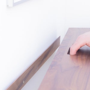 Home Office Walnut Desk With Keyboard Tray - Etsy