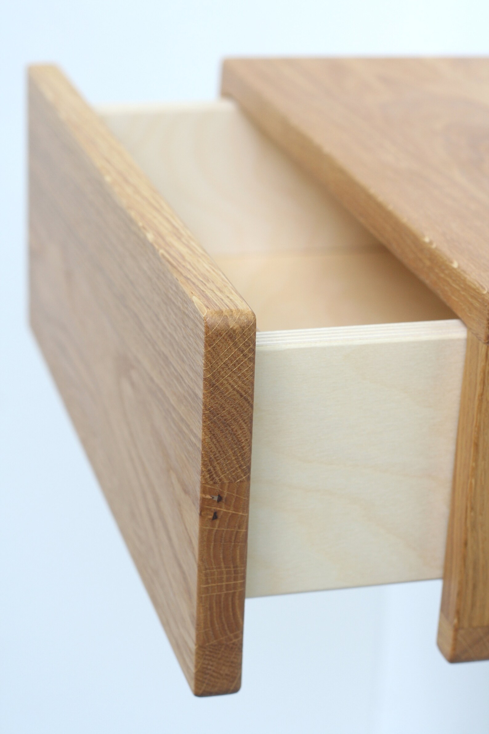 Modern Oak Floating Nightstand / White Oak / Dark Oak - Etsy